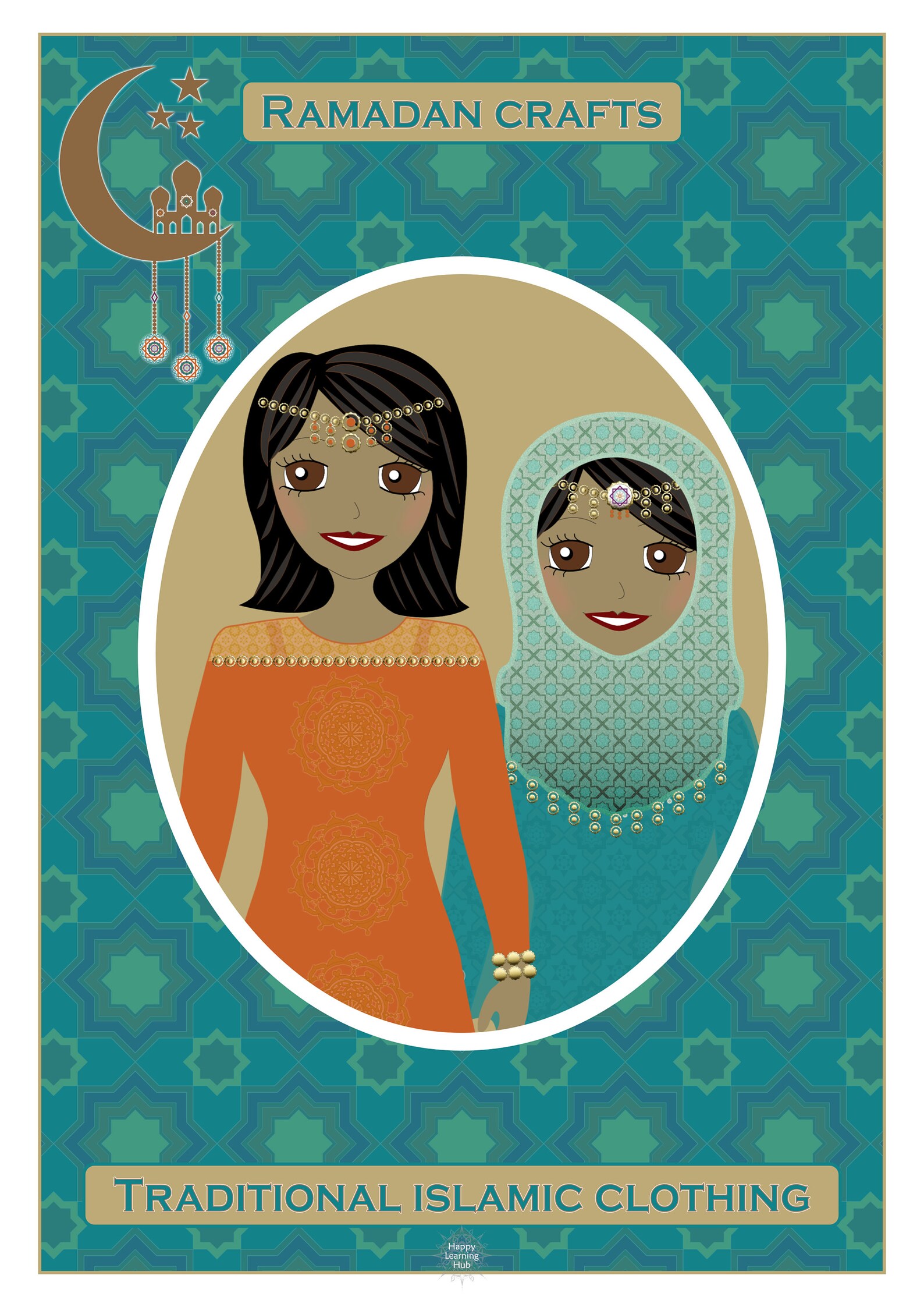 Islam Printable Crafts for Kids, Islamic Art Printable, Clipart ...