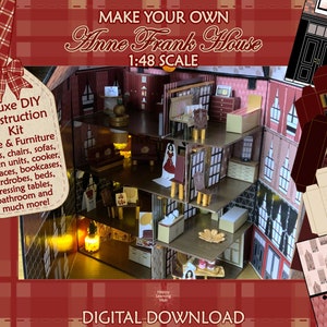 Anne Frank House 3D Construction Kit, 1:48 Scale DIY Dollhouse Kit ...