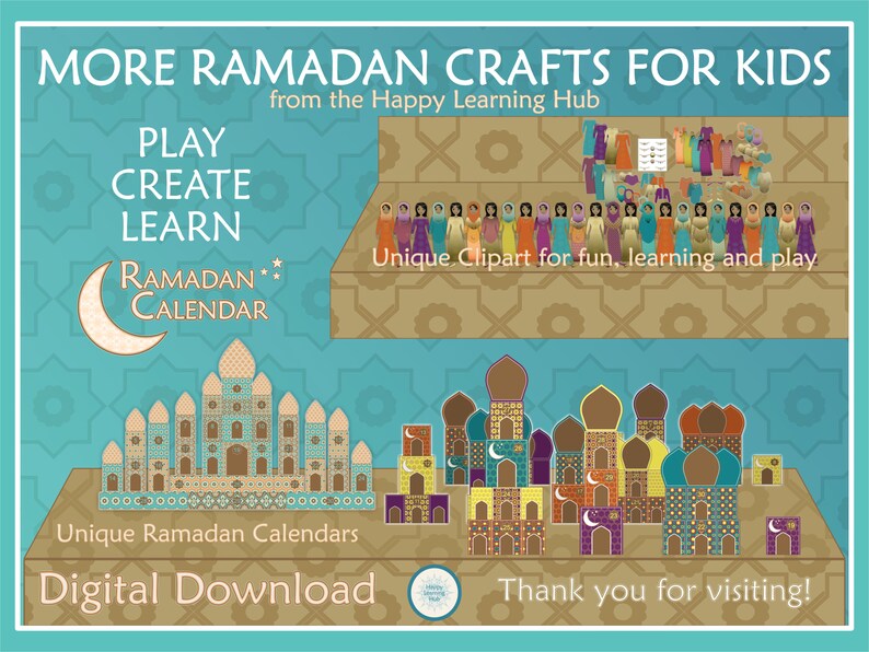 Islam Printable Crafts for Kids Islamic Art Printable - Etsy