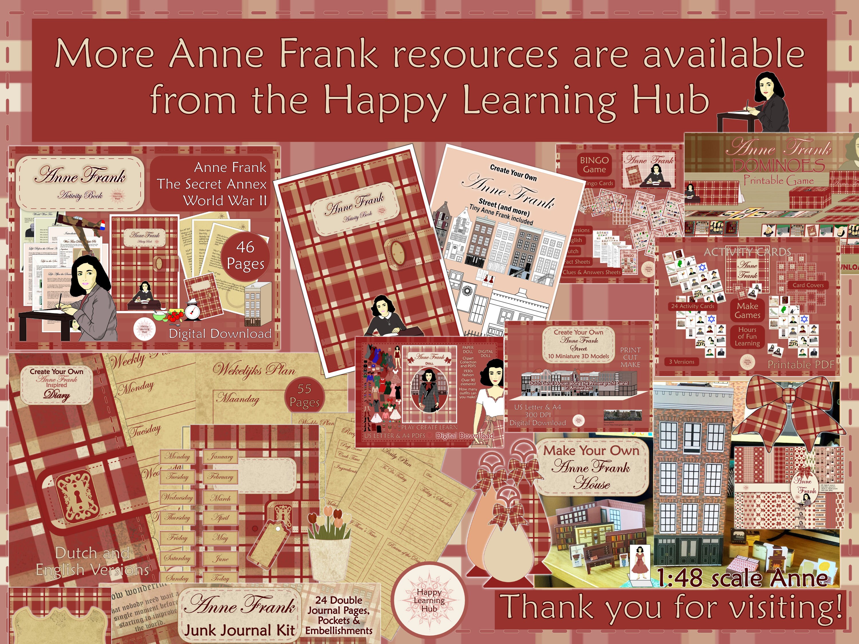 Anne Frank Colouring Pages, Anne Frank House, Kids Activities, Learning ...