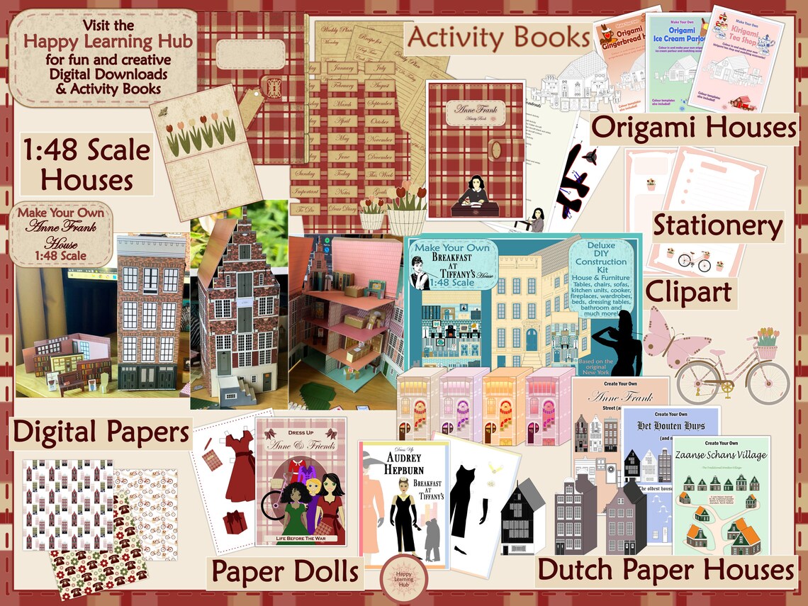 Create Your Own Tiny Dutch Paper Village Paper Houses Dutch - Etsy