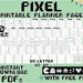Pixel Planner, Printable Planner Pages, Year in Pixels, 2024 Calendar ...