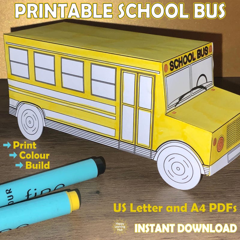 Paper Model Bus - Etsy