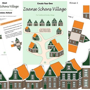 Create Your Own Tiny Dutch Paper Village Paper Houses - Etsy