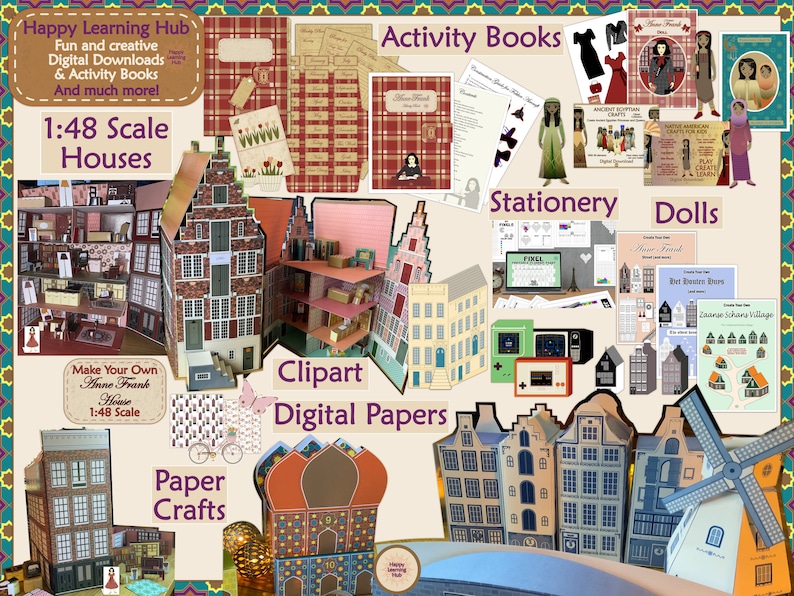 Anne Frank Bookmarks and Note Cards, Anne Frank House, Printable ...