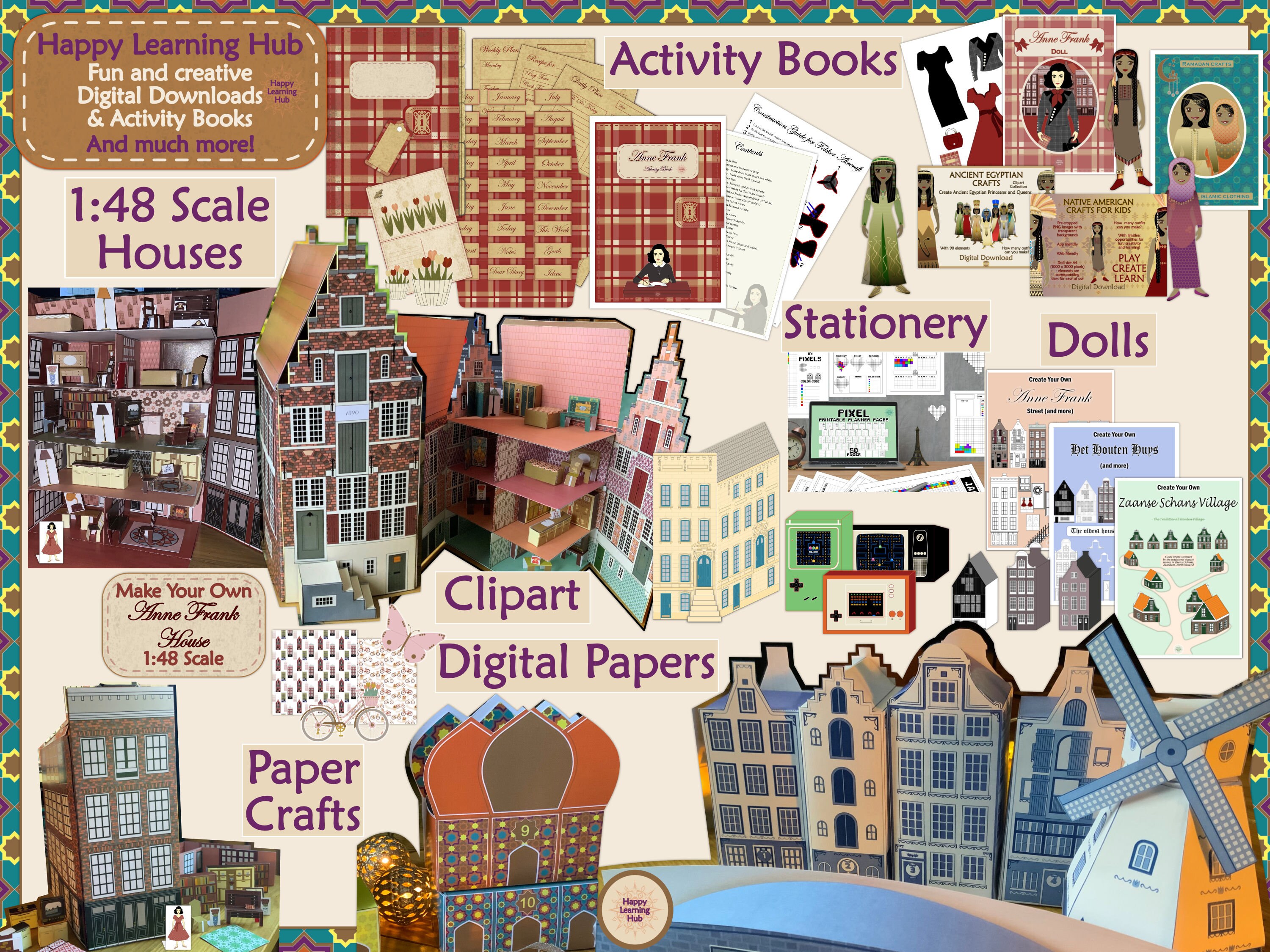 Anne Frank Bookmarks and Note Cards, Anne Frank House, Printable ...