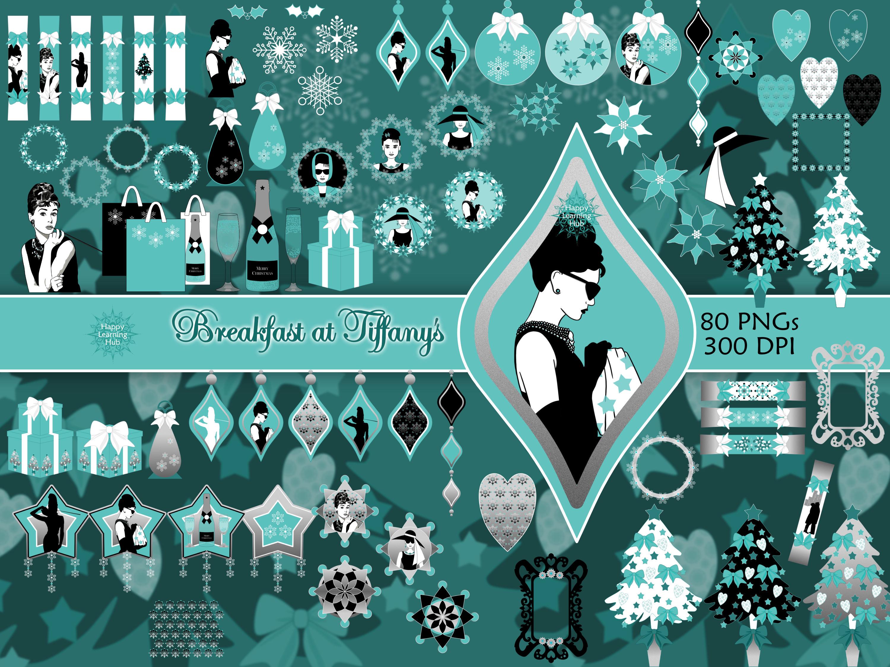 Breakfast at Tiffany's Clipart Images, Christmas Clipart, Audrey ...