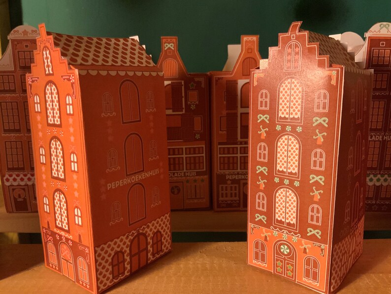 Printable Canal Houses of Amsterdam, Printable Dutch Gingerbread ...