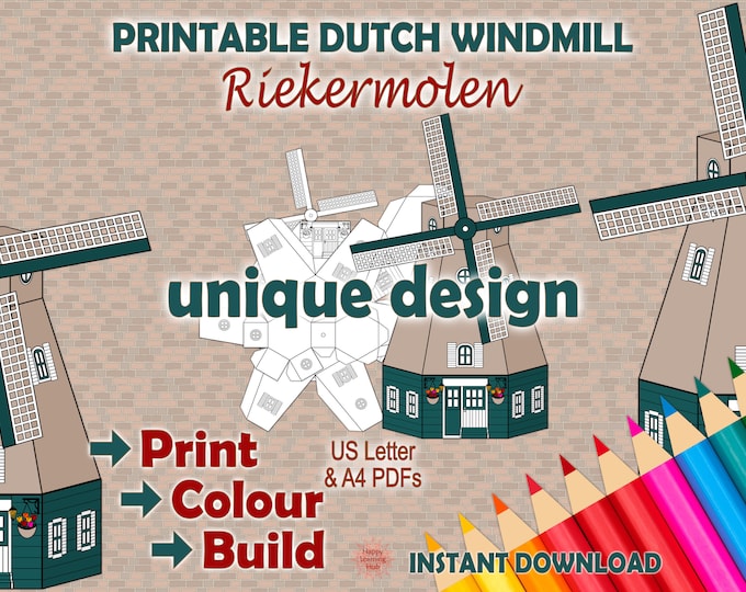 Printable Coloring 5 Buildings and Old Town Street, Printable Paper ...