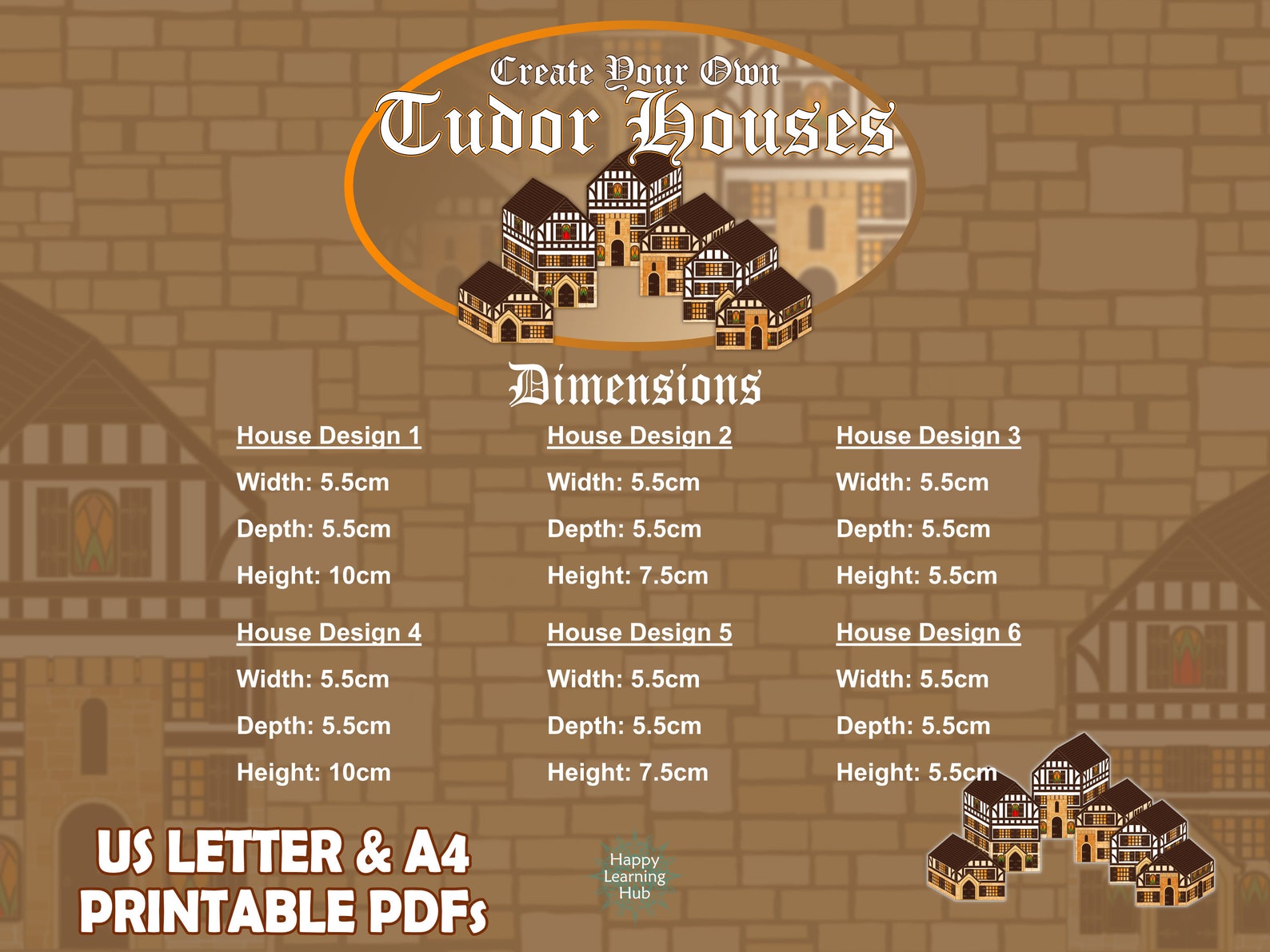 Tudor House 3D Templates, Paper Houses, Tudor Architecture, History ...