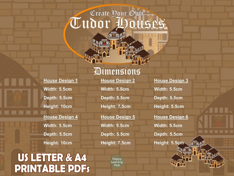 Tudor House 3D Templates, Paper Houses, Tudor Architecture, History ...