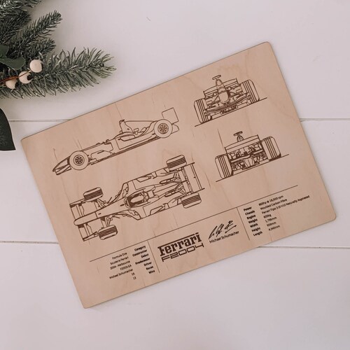 Ferrari F2004 F1 Design Specs for Laser Cutting DIGITAL - Etsy