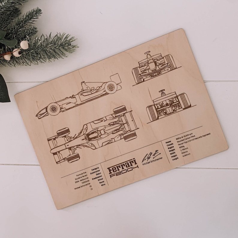 Ferrari F2004 F1 Design Specs for Laser Cutting DIGITAL - Etsy