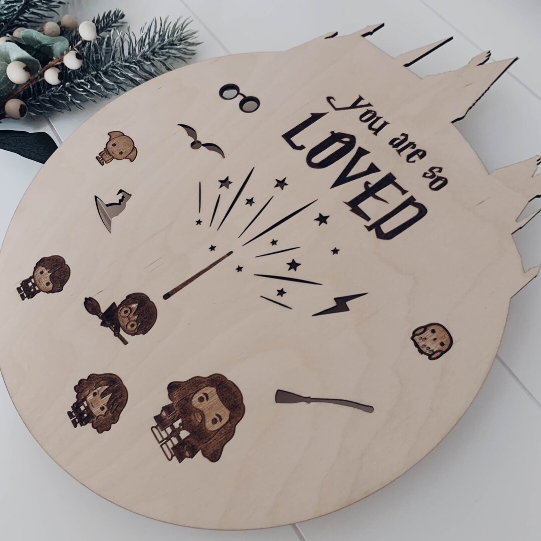 Wizard Themed Wall Sign Design for Laser Cutting - DIGITAL PRODUCT ONLY ...