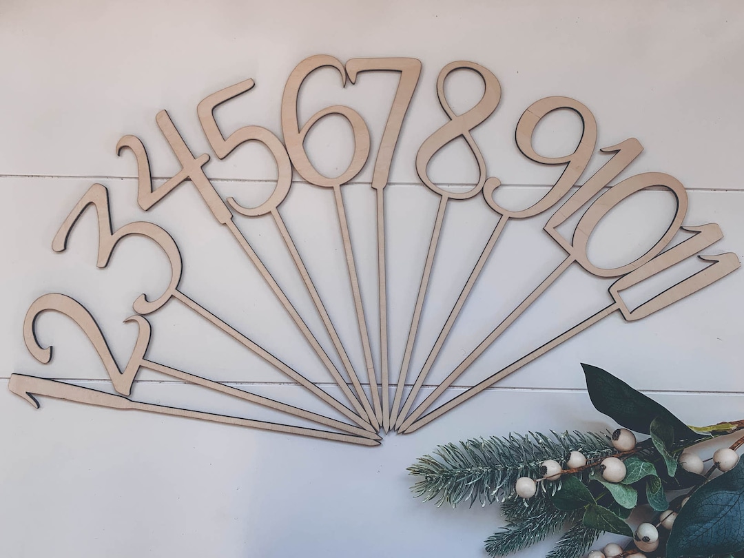 Table Numbers Design for Laser Cutting - DIGITAL PRODUCT ONLY - Etsy