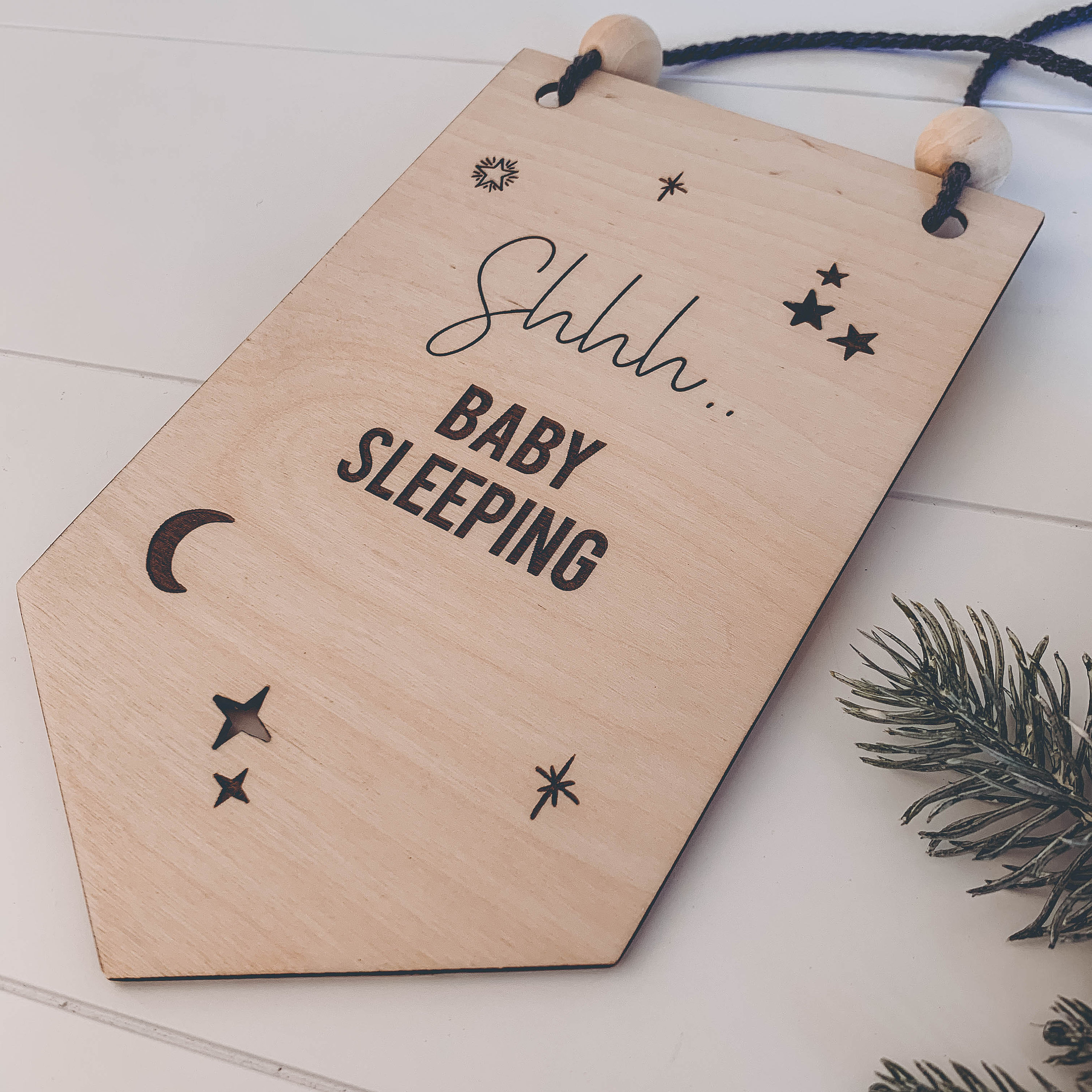 Baby Sleeping Door Sign Design for Laser Cutting DIGITAL PRODUCT ONLY ...