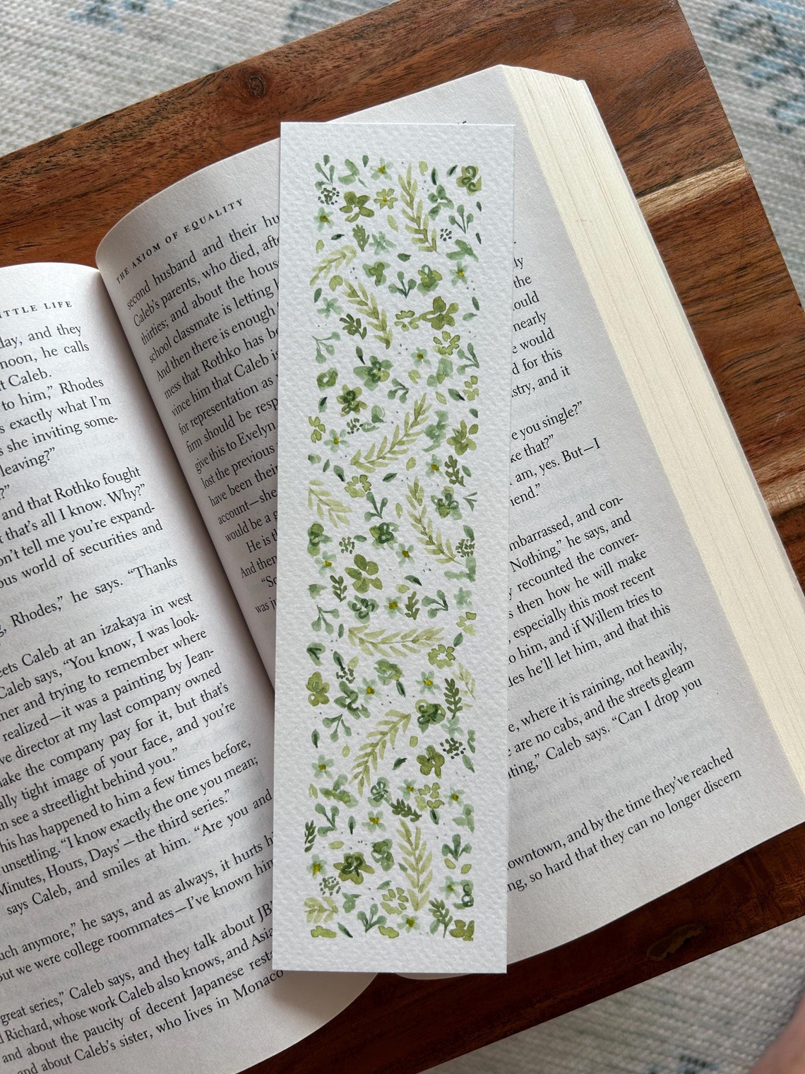 Hand Painted Bookmark - Original Watercolour Bookmark, Painted Floral ...