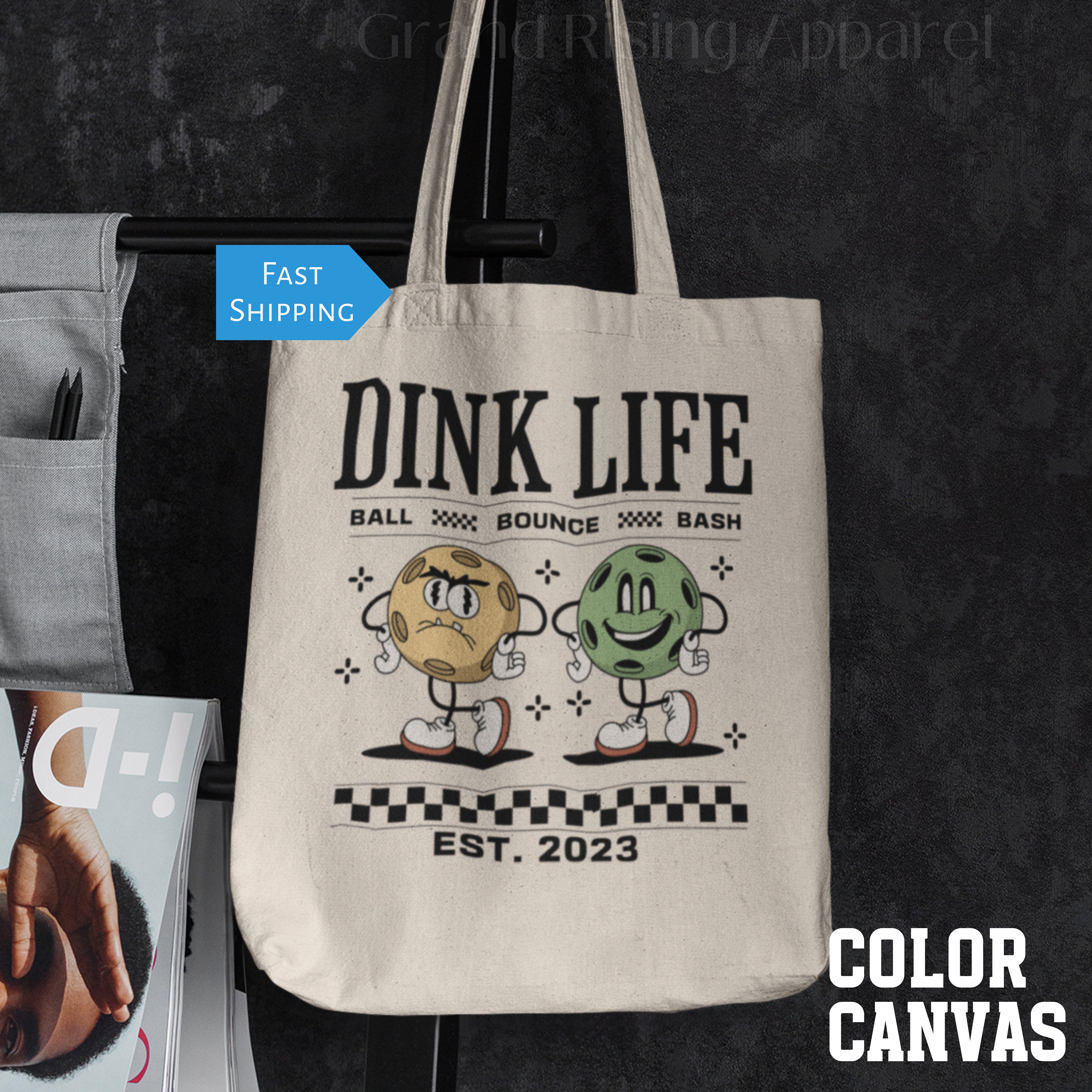 Custom Pickleball Canvas Tote Bag for Birthday Pickleball Gift Ideas ...