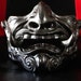 Oni Half Mask, Japanese Wearable Samurai Style ,cosplay, Hannya Mask ...