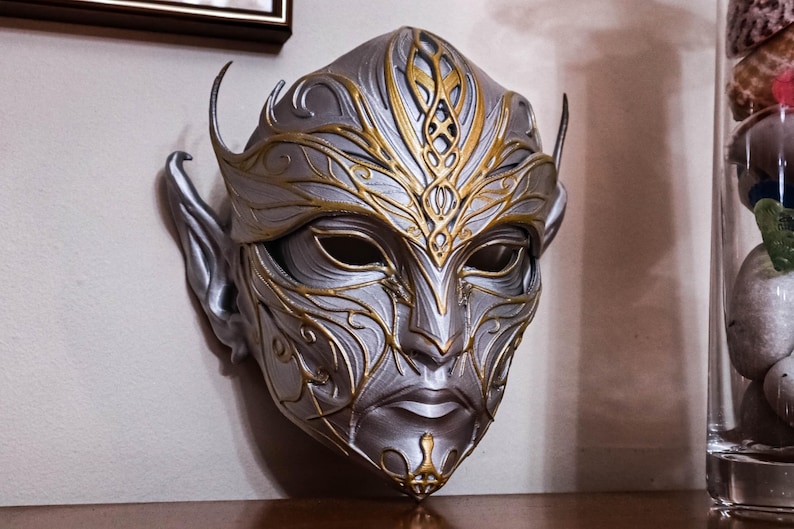 Elf Mask – Halloween Fantasy Costume | 3D Print - Etsy