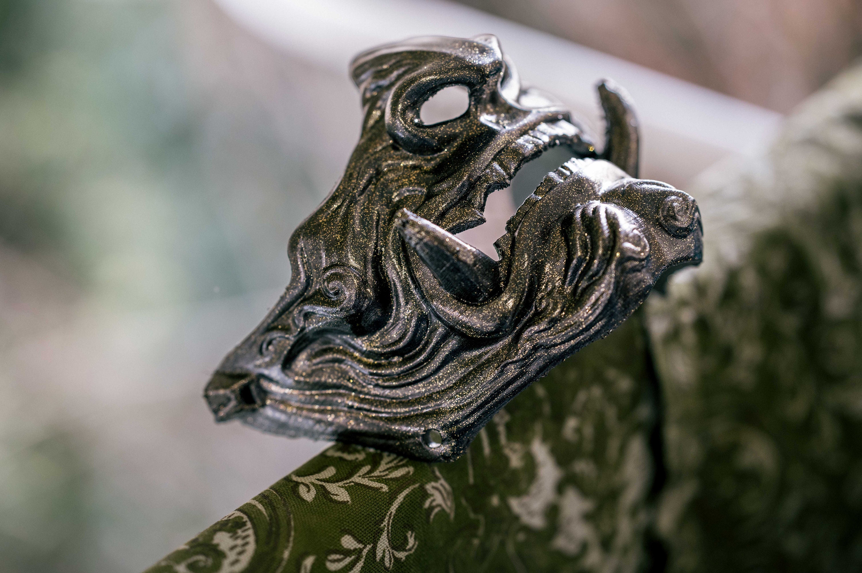 Oni Half Face Wearable Mempo Mask Japanese Samurai Cosplay - Etsy