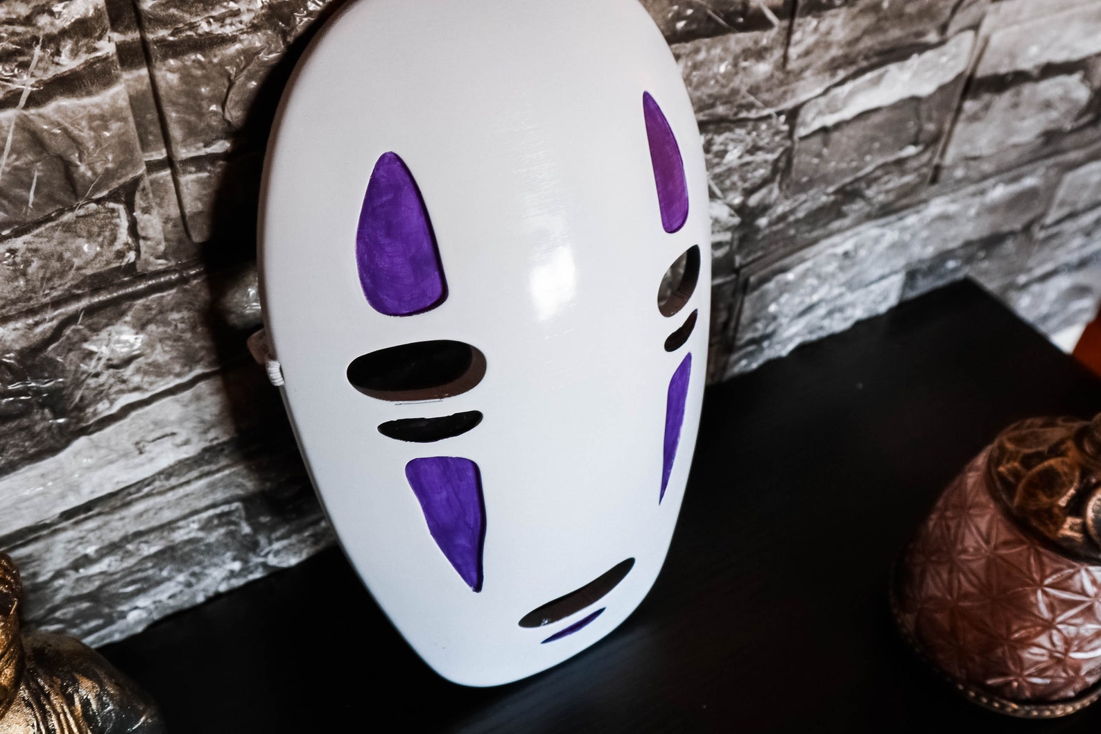 Kaonashi No-face Mask: 3D Printed, Hand-painted, Spirit Away Cosplay - Etsy