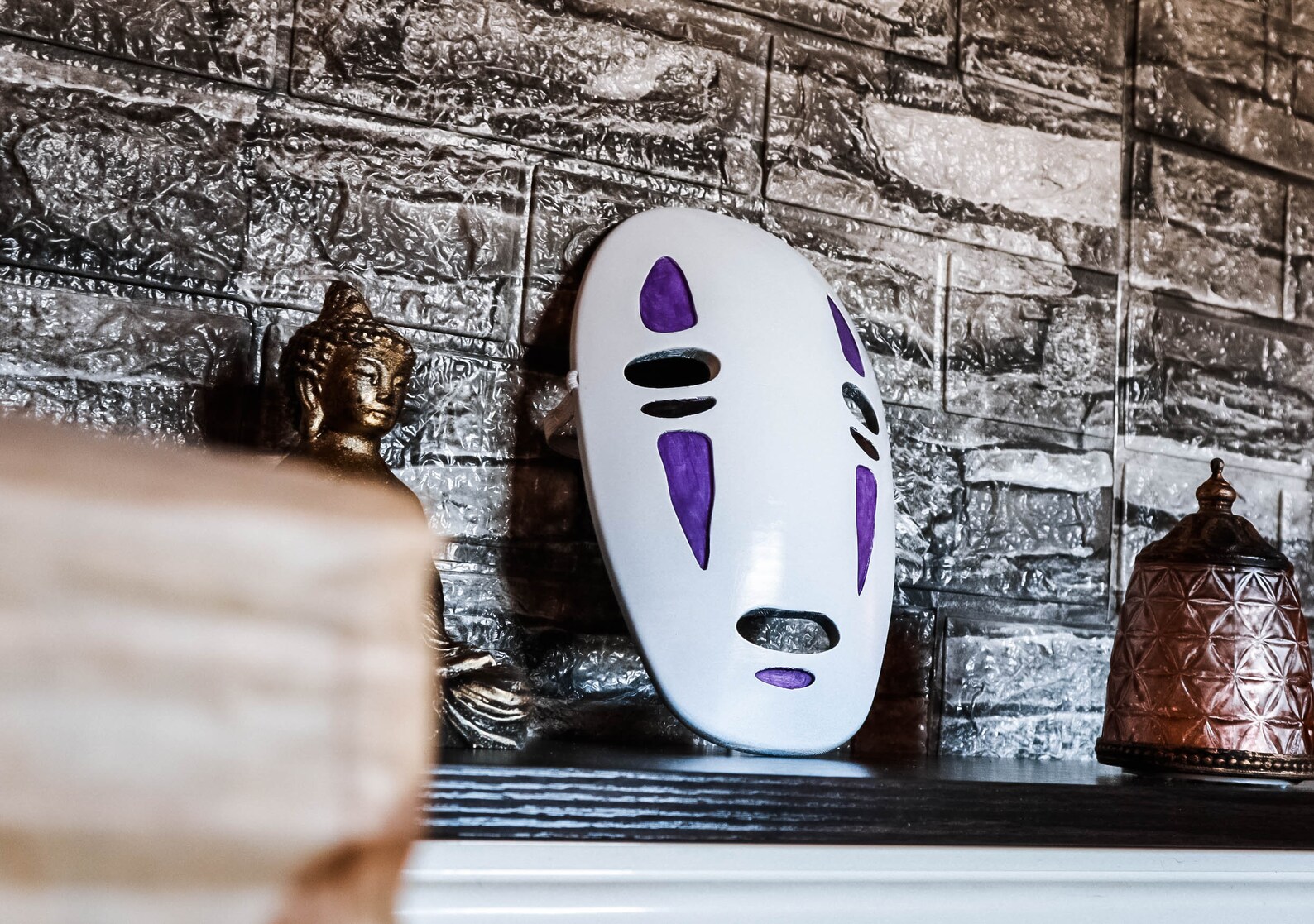 Kaonashi No-face Mask: 3D Printed, Hand-painted, Spirit Away Cosplay - Etsy