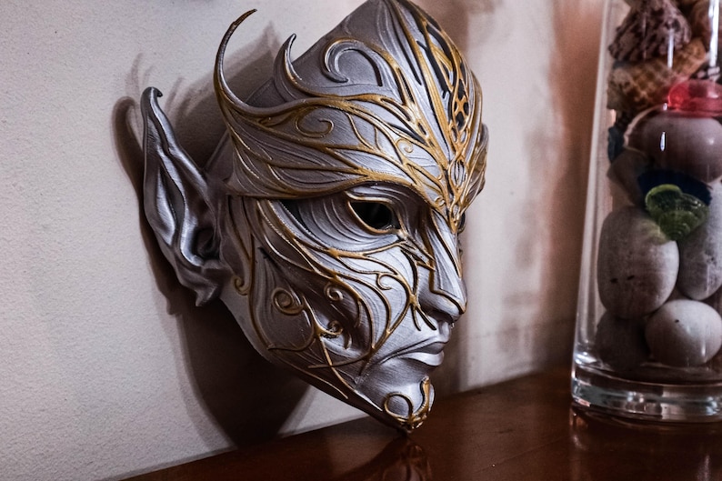 Elf Mask – Halloween Fantasy Costume | 3D Print - Etsy