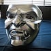 Kabuto Japanese Mask Silver Chrome, Wearable, Oni Samurai Full Face ...