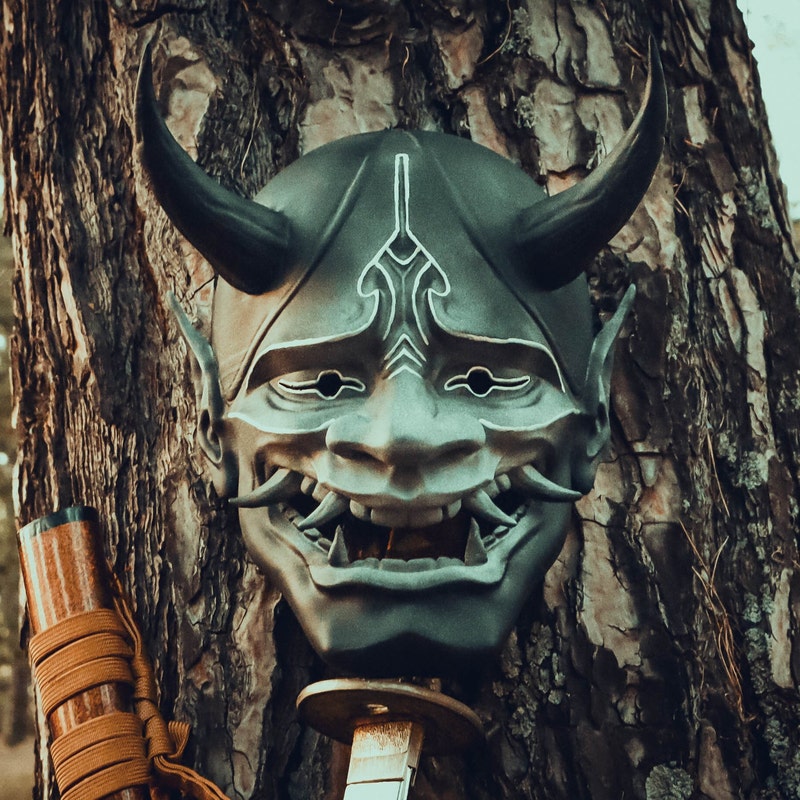 Oni Face Mask - Etsy