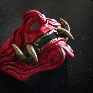Samurai Mask - Japanese Style - Mempo Mask - Wearable - Decorative ...