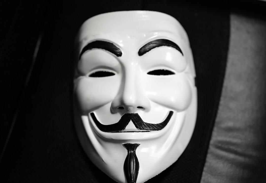 Anonymous Mask: Wearable Cosplay, White & Black - Etsy