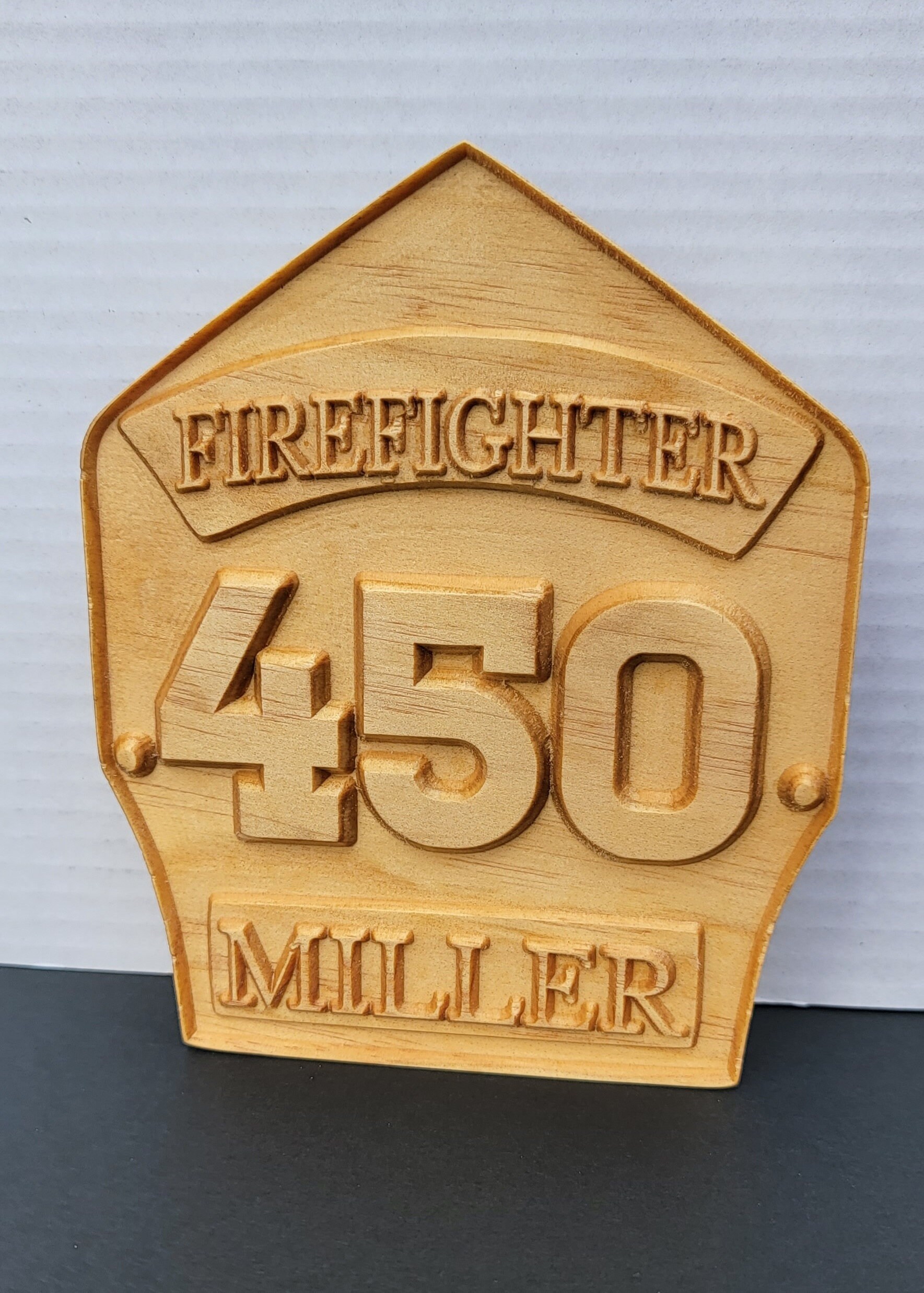 Firefighter Wooden Shield, Gift Badges, Custom Made Signs,firefighter ...