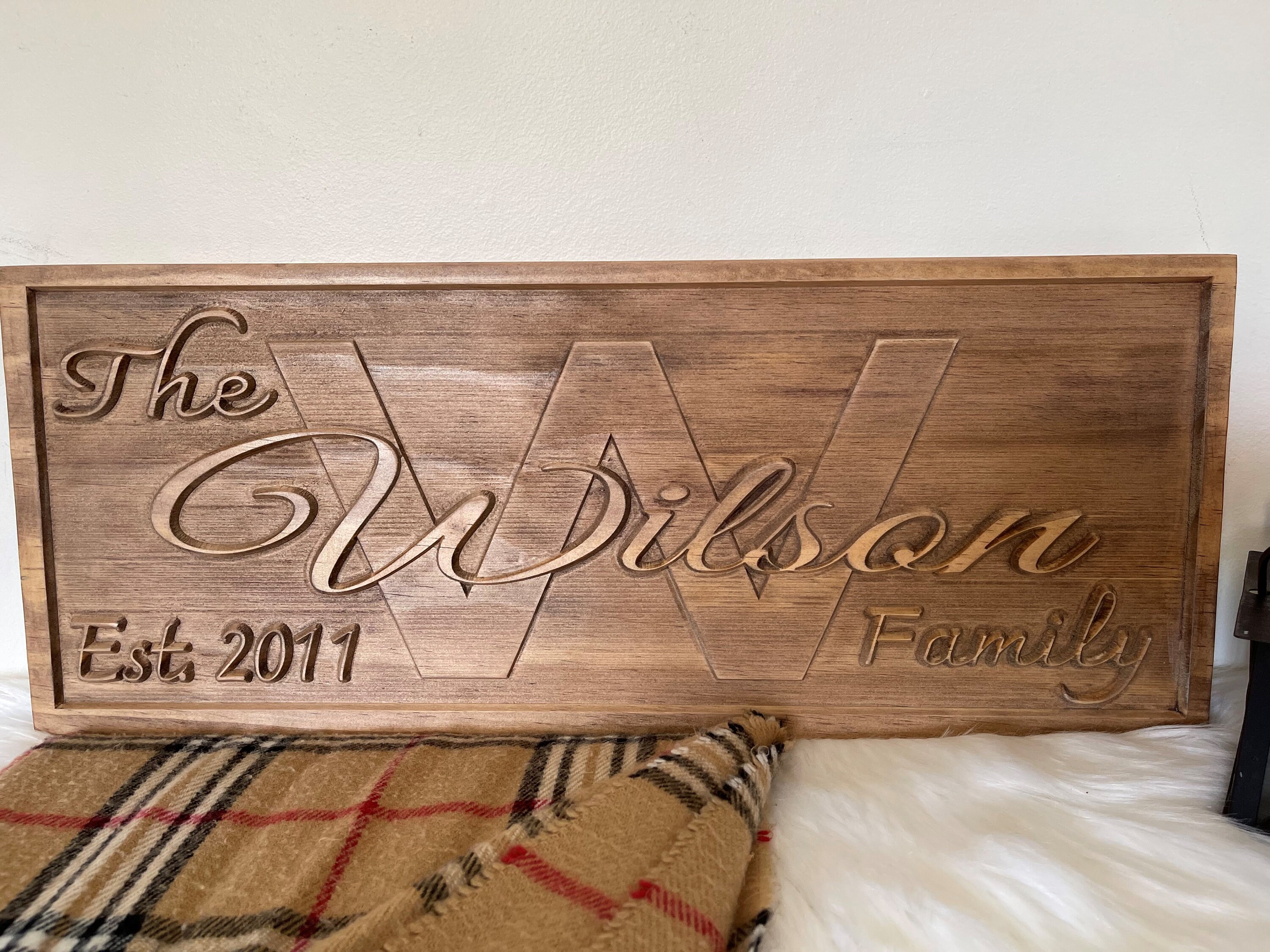 Custom Wood Sign | Family Name Sign | Last Name Sign | Personalized ...