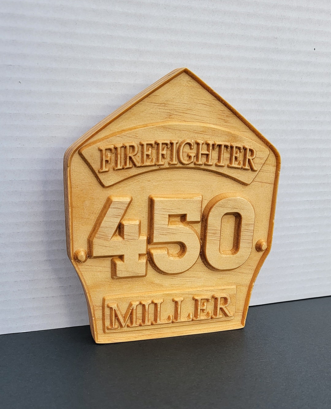 Firefighter Wooden Shield, Gift Badges, Custom Made Signs,firefighter ...