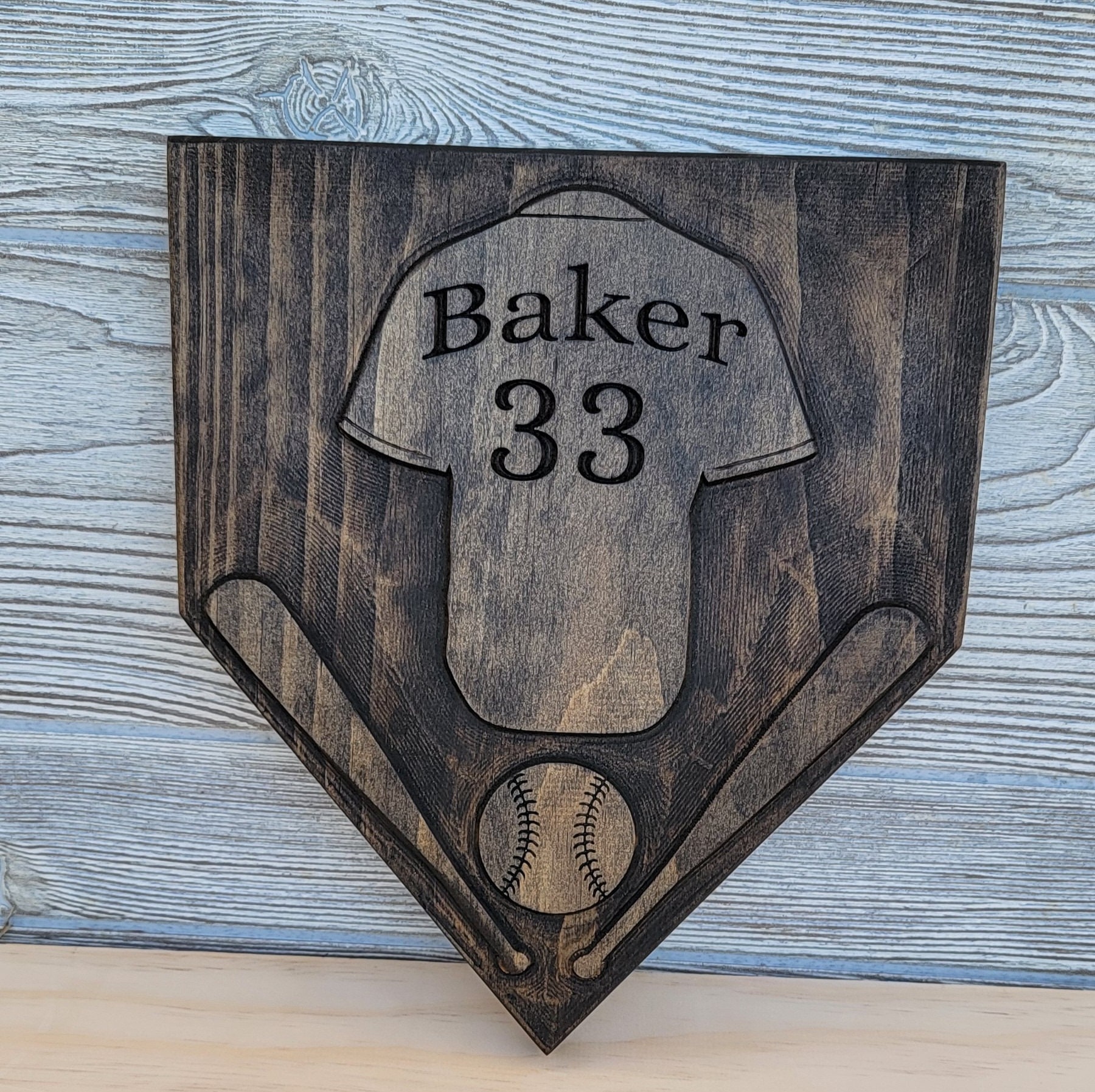 Wooden Baseball Home Plate/ Little League Plaque, Softball, Trophy ...