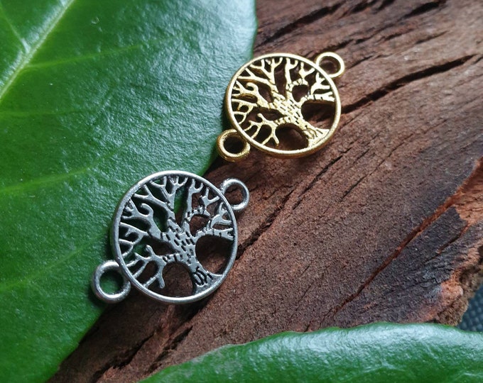 Baum des Lebens Yggdrasil Anhänger Verbinder gold silber - Etsy.de