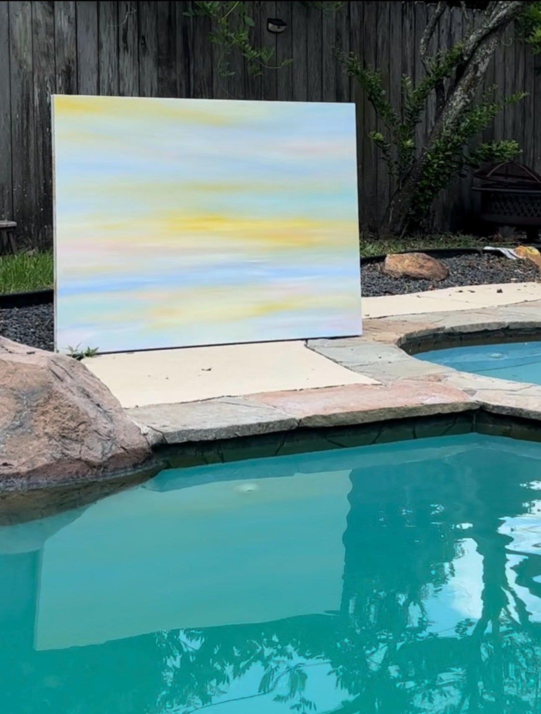 Healing Energy | Abstract Art | Print on Canvas | Rectangle Pastoral ...