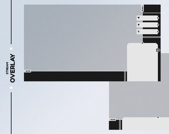 B&W Stream Overlays for Vtubers Twitch Youtube - Etsy