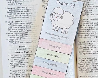 Psalm 23 Printable, Sunday School Lessons for Kids, the Lord is My ...