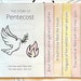 Pentecost 8 Page Mini Coloring Book - Activity - Bible Verses - Holy ...