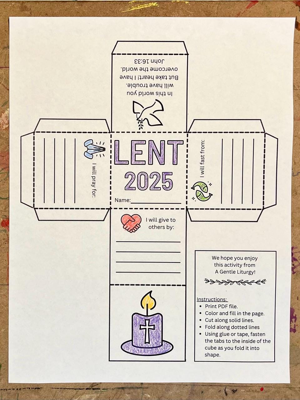 Palm Sunday Craft, Ash Wednesday, Lent for Kids, Lent Calendar, Good ...