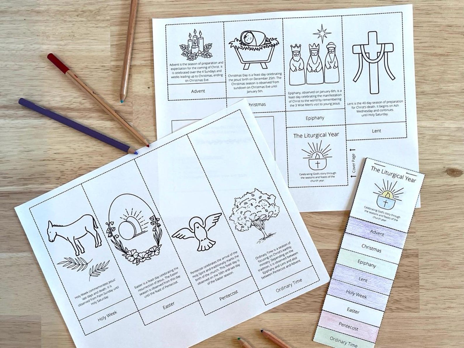 Liturgical Calendar 2025, Printable Bible Bookmarks, Epiphany ...