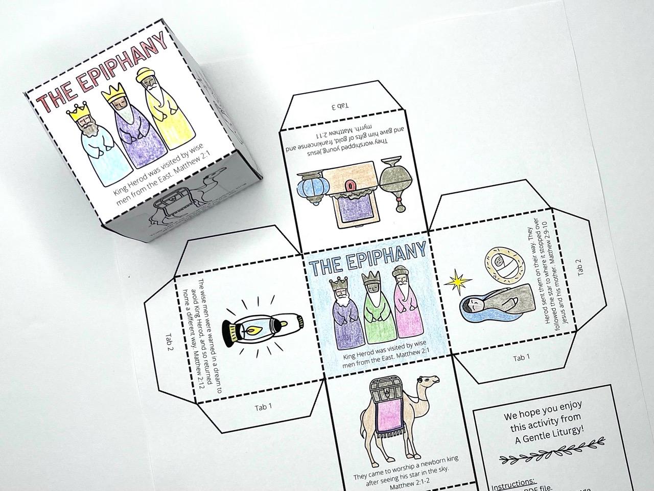 Three Kings Coloring, Epiphany Crafts for Kids, Epiphany Craft, 3 ...