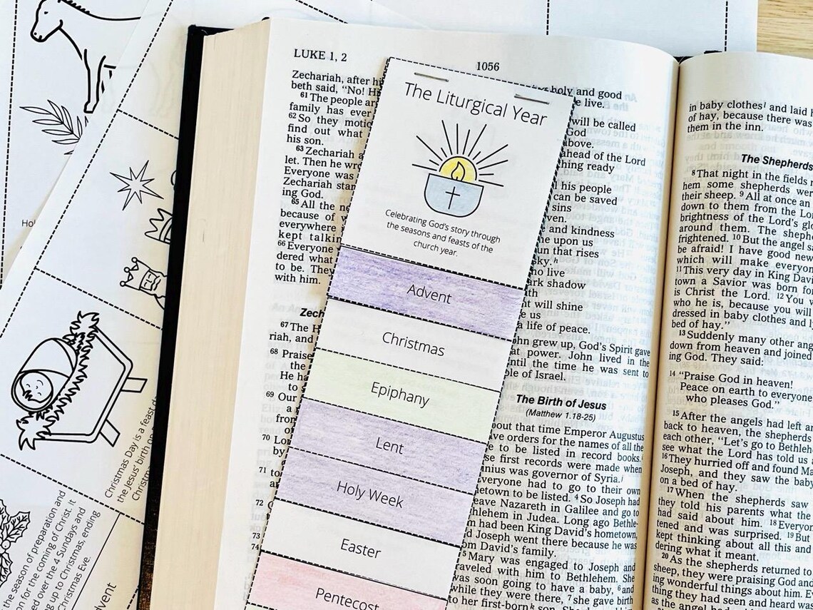 Liturgical Calendar 2025, Printable Bible Bookmarks, Epiphany ...