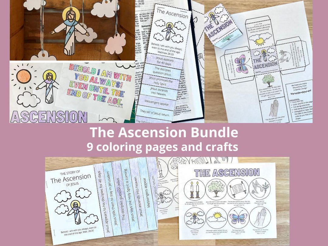 Jesus Ascension Craft, Christ Ascending, Sunday School Lesson, Jesus ...