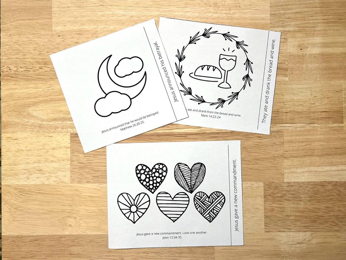 Last Supper Crafts, the Last Supper Craft for Kids, Holy Week Printable ...