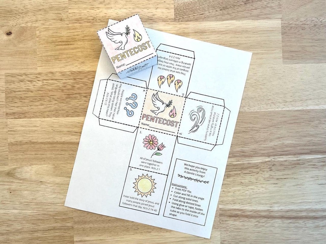 Pentecost Craft Download, Pentecost Kids, Day of Pentecost Activities ...