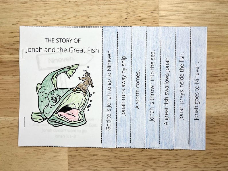 Jonah and the Whale Craft Kits, Jonah and the Fish Craft, Sunday School ...