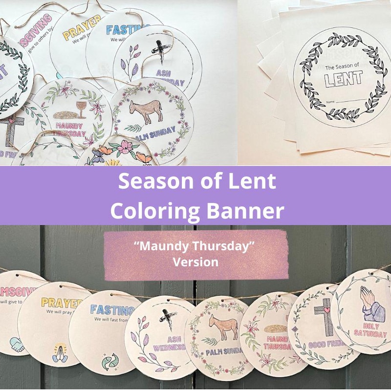 Lent Paper Chain - Etsy